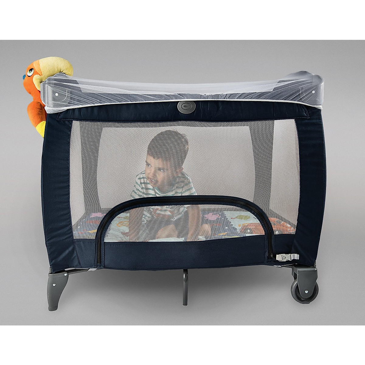 Baby Mosquito Net for Strollers, Carriers, Car Seats, Cradles. Fits Most PacknPlays, Cribs, Bassinets & Playpens. 44 x 48 Inch, Made of White, Portable & Durable Baby Insect Netting