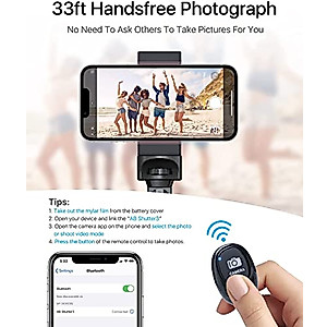 NEXBOOM Phone Tripod - 66" [Stable & Portable] Phone Tripod Stand with Remote, Travel Tripod Compatible with iPhone 14 Pro Max 13 12,Samsung S22/ Camera/GoPro/Video Recording