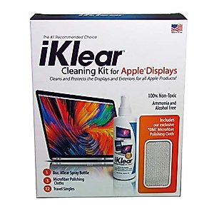 The Original Premium iKlear Screen Cleaner Kit For Iphone, Ipad, Imac, Gaming Monitor, Large Screen TV’s, Included With DMT Cloth MADE IN THE USA