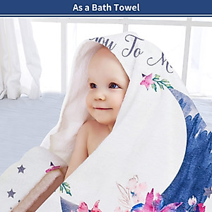 LXWIEKCO Baby Monthly Milestone Blanket for Baby Girl/Boy 60" x 40" Photo Props Blanket, Thickened Nursery Decor Baby Shower