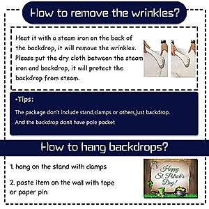 7x5ft Happy St.Patrick's Day Backdrop for Photography Irish Spring Lucky Green Shamrocks Gold Coins Photo Background for Saint Patrick's Day Party Decorations Banner Photo Booth