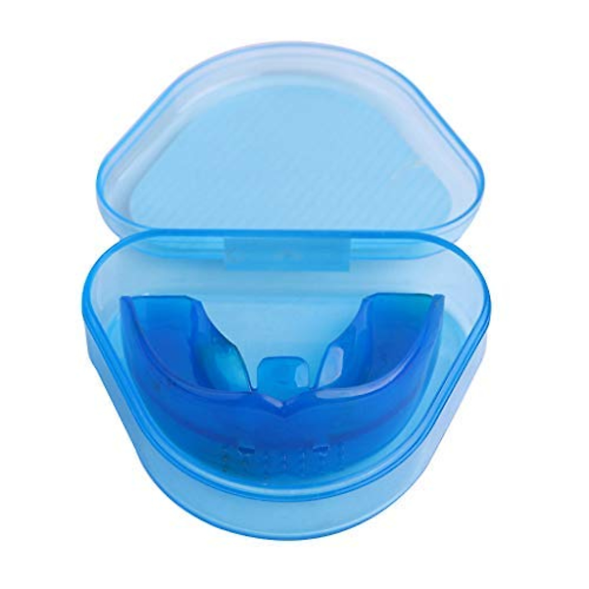 Professional Kids Dental Guard Braces Mouthguard Night Mouth Guard Case Children Anti Grinding, Relief Bruxism, Whitening Tray for Upper and Lower Teeth Protection (Blue soft stage1)