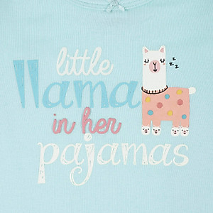 GerberBaby GirlsToddler Snug Fit 4-Piece Pajama SetLittle Llama Pink18 Months