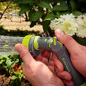 Flexzilla Garden Hose Nozzle - Heavy Duty 7-Pattern Adjustable Flow, NFZG52-E, ZillaGreen™