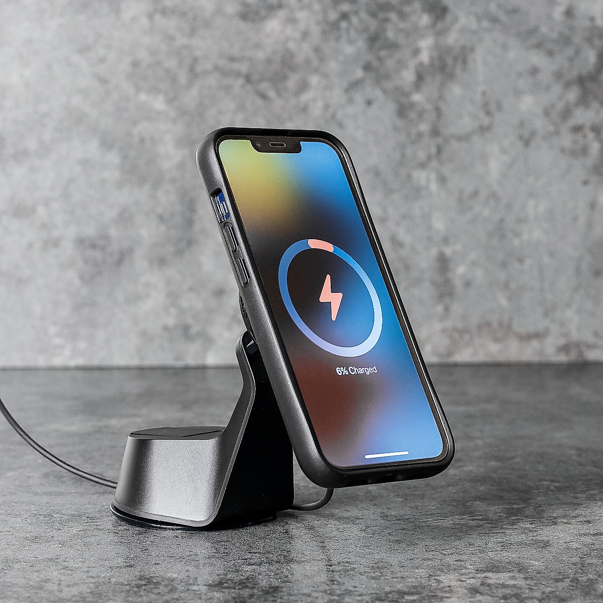 Mous - MagSafe Compatible Wireless Charging Suction Mount MagSafe Stand - MagSafe Car Mount Charger - Compatible with iPhone 15/14/13/12 Series Phones- MagSafe Accessories