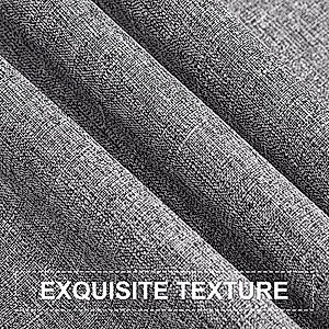 KGORGE Waterproof Linen Table Cloth Stainproof Wrinkle Free for Outdoor Indoor Use Patio Table Cover Camping Buffet Banquet Party Gift, 60 x 84 Inch, Grey, Seats 6 to 8