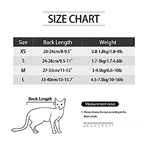 Cat Surgical Recovery Suit Professional for Male Female Dog Abdominal Wounds Cone E-Collar Alternative, Anti-Licking Or Skin Diseases Pet Surgical Recovery Pajama Suit, Soft Fabric Onesies for Cats