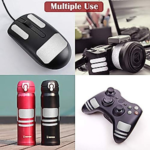 8 Pieces Cell Phone Grip Tapes Stickers Anti-Slip Grip Rubberized Decal Stickers Adhesive Traction Grip Decal Stickers Anti-Slip Textured Phone Tape for Phones Tablet Computer Gaming Cases (Clear)