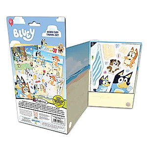 Colorforms Bluey Travel Set - Repositionable Pieces Stick Like Magic - Scenes and Pieces from The Show Bluey for Storytelling Imaginative Play - Travel Friendly - Ages 3+