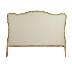 Creative Co-Op Oak & Linen King Size Headboard