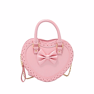 Hot Topic Pink Lolita Heart Crossbody Bag LIGHT PINK NONE