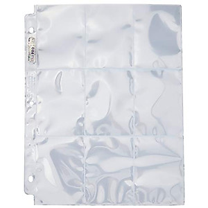 Ultra Pro 9-Pocket Silver Series Page Protector for Standard Size Cards (50ct)