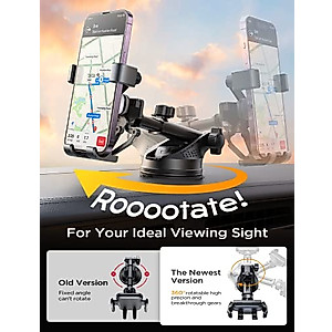 AINOPE Phone Mount for Car 2022 Upgrade 3-1 Gravity Car Phone Holder Mount for Car Dashboard Windshield Air Vent Cell Phone Holder Car Mount Compatible with iPhone 14 13 12 11 Pro Max & All Phones