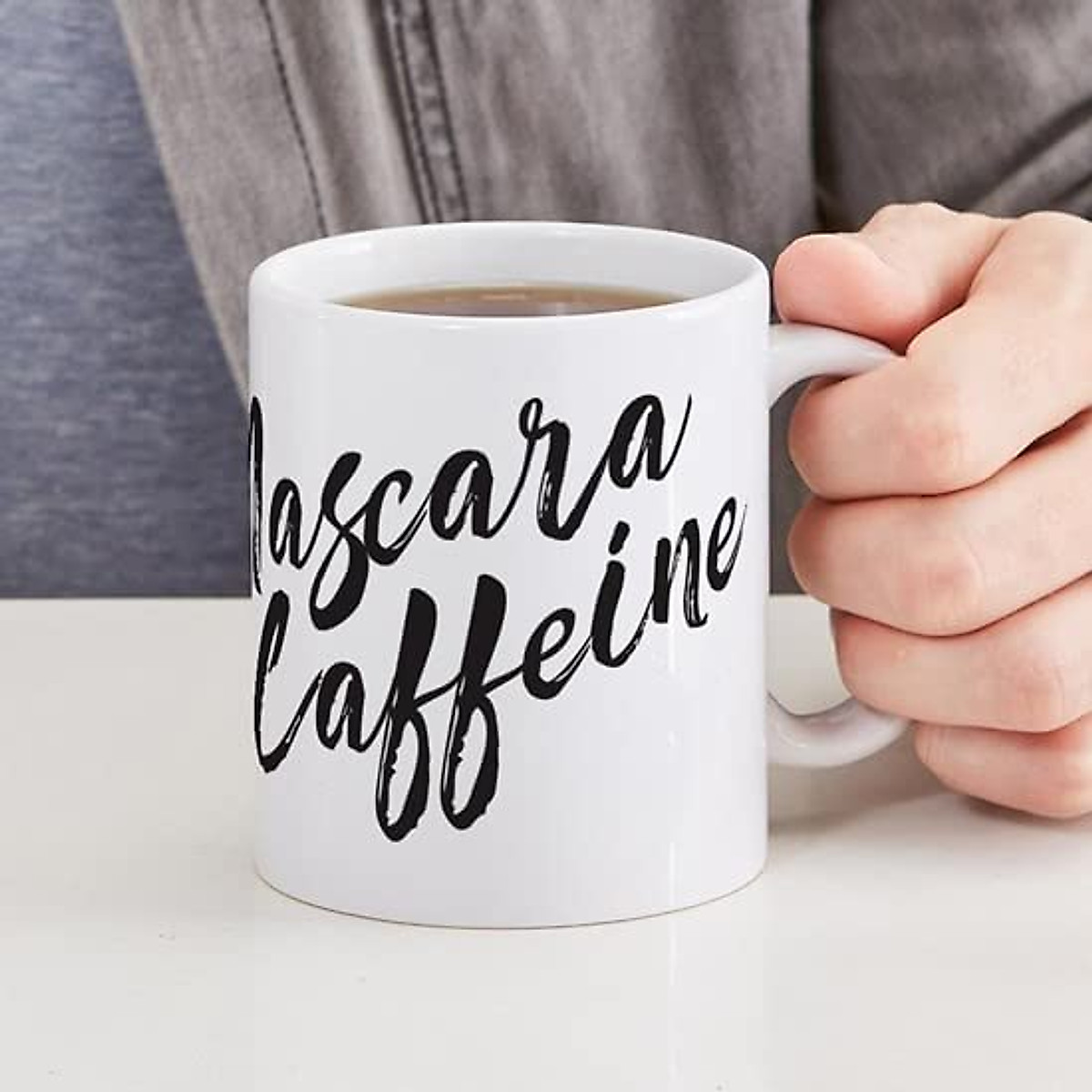 CafePress Mascara & Caffeine Ceramic Coffee Mug, Tea Cup 11 oz
