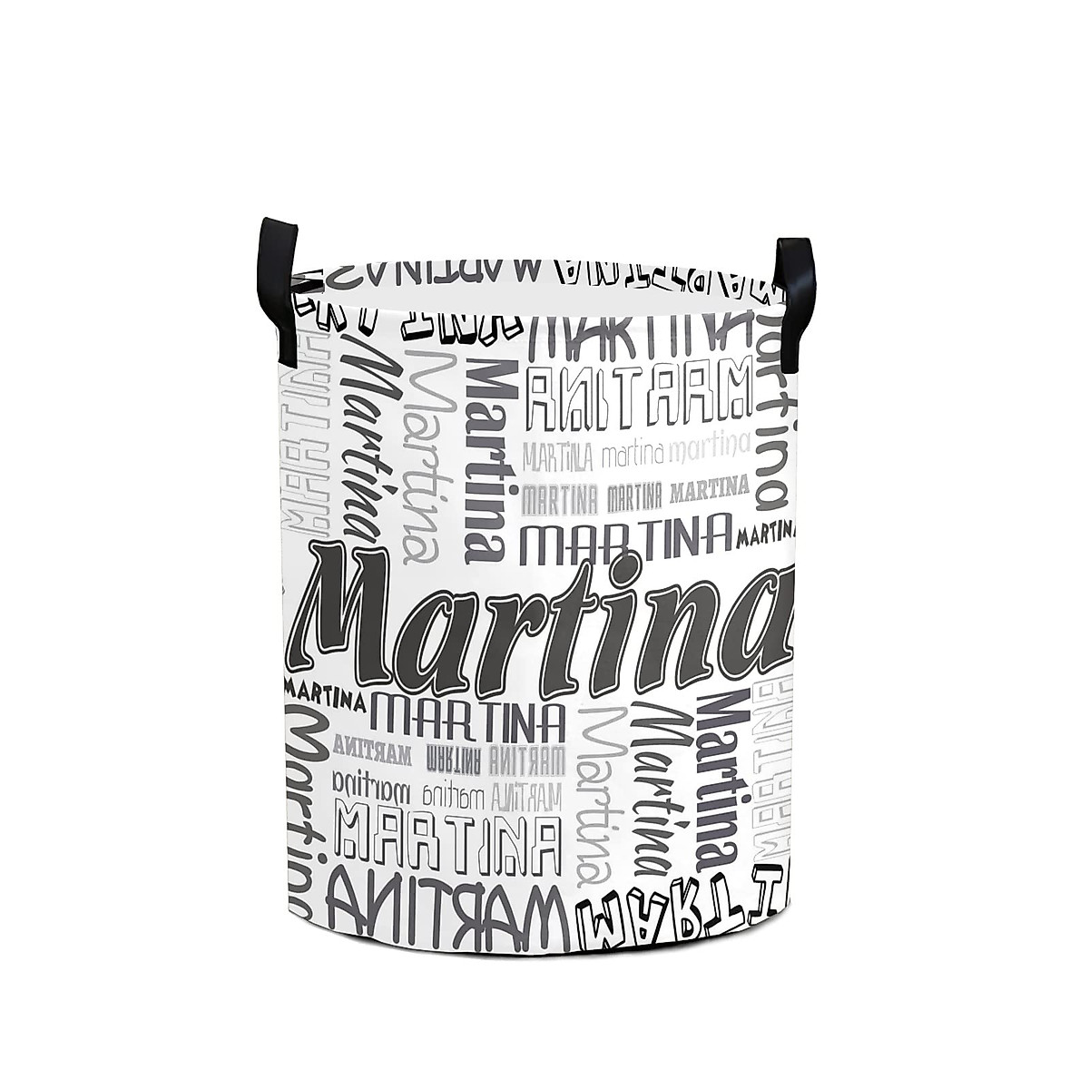 Custom Name Large Sized Storage Basket Personalized Name Laundry Basket Waterproof Coating Organizer Bin Laundry Hamper for Nursery Clothes Toys