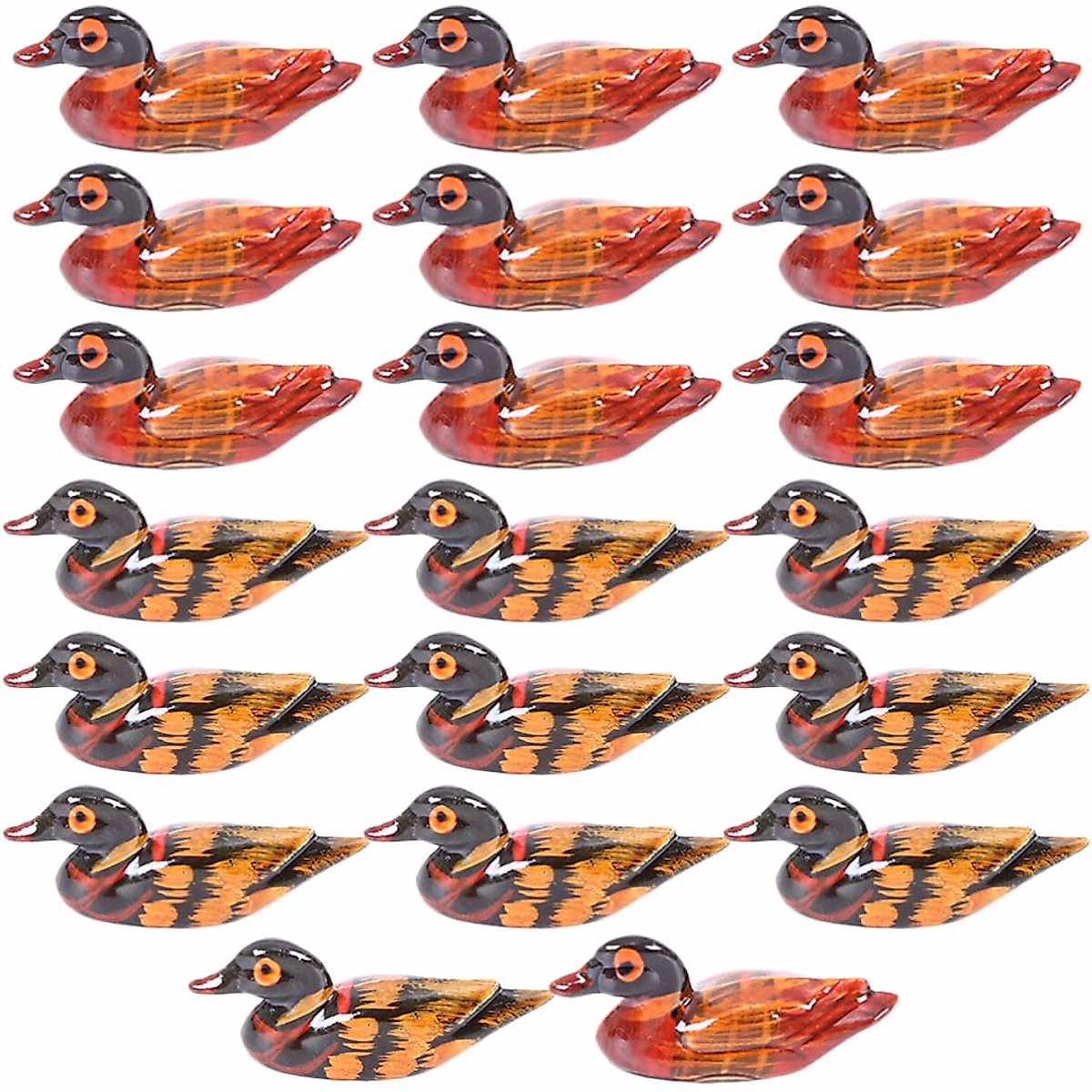 Hemoton 20Pcs Ceramic Chopsticks Rest Rack Mandarin Duck Spoon Rest Stand Fork Holder Flatware Support Cutlery Stand for Fork Spoon Choposticks