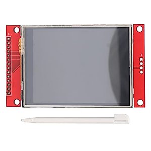 ASHATA 2.8in TFT LCD Display Module, LCD Module 320x240 Resolution, with Stylus 240x320 TFT Module 9 IO Touch Screen Monitor Module for Development Board