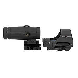 Holosun HS510C & HM3X Combo Multi-Reticle Circle Dot Open Reflex Sight w/3x Flip-to-Side Magnifier 510C-HM3X