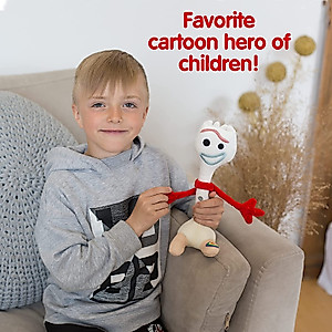 Yevt - Forky Toy Story 4 Big Plush Toy Story Forky with Stickers Set 11 Inches