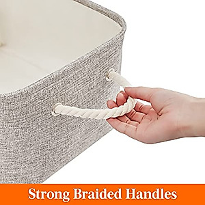 Lifewit 6 Pack 18L Storage Cubes (Light Grey), Bundle with 6 Pack 20L Storage Baskets (Grey)