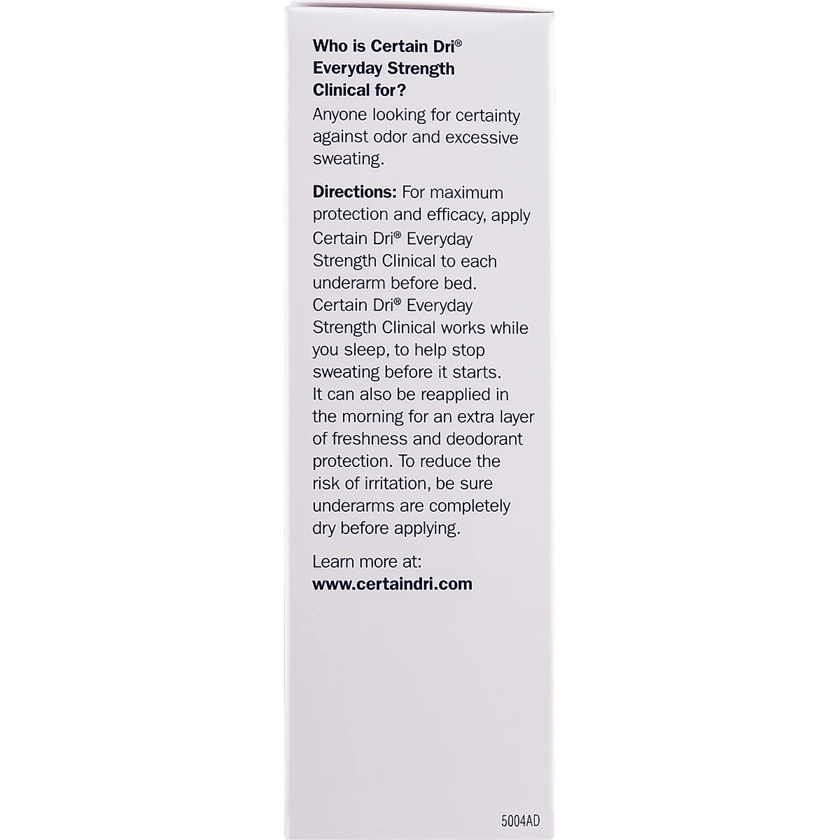 Certain Dri A.m Solid Antiperspirant/Deodorant 2.6 Oz (2 Pack)