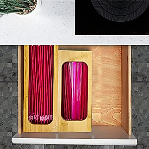 PandPal Food Storage Bag Holder, Compatible with Ziploc, Ziplock, Up & Up, Hefty, Glad, Kroger, Great Value & More, Food Bag Organizer Compatible with Gallon, Quart, Sandwich, Snack Bag Sizes, (2 Boxes)