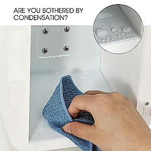 AIEVE Mini Fridge Mat for Stop Refrigerator Condensation, 4 Pcs Refrigerator Liners Mini Fridge Drip Tray to Prevent Small Refrigerator Sweating Inside