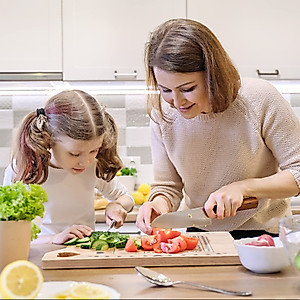 Imerance Mothers Day Gifts from Daughter, Cutting Board as Gifts for Mom, Mom Christmas Gifts with a Heart Shaped Cut Out, Engraved Cutting Board Personalized for Mom Kitchen Gifts