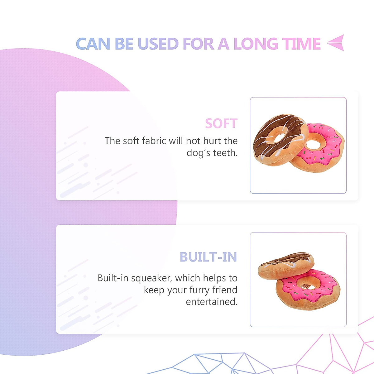 POPETPOP 2pcs Pet Plush Toys Dog pet Biting Toy Small Puppy chew Pet Supplies Teething Toys for Puppies Puppy Dental Toy Pet Plaything Puppy Toy Pet Chew Toy Sound Toy Filling pp Cotton