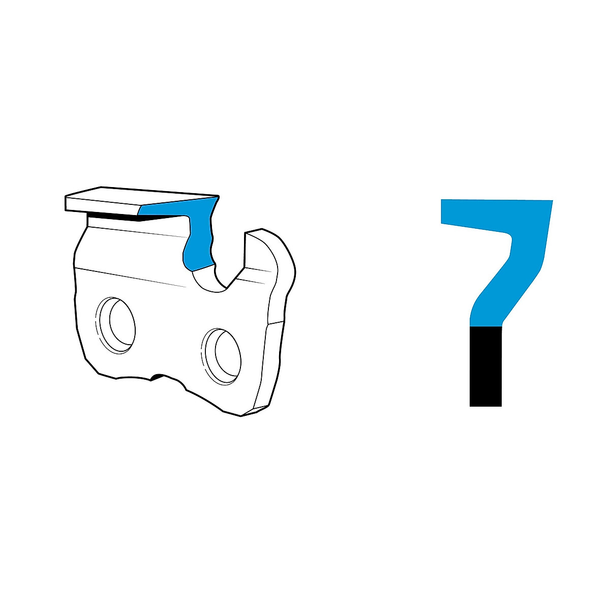 Oregon D60 AdvanceCut Replacement Chainsaw Chain for 16-Inch Guide Bars, 60 Drive Links, Pitch: 3/8" Low Kickback, .050" Gauge, Fits Husqvarna, Echo, Stihl, Poulan, Craftsman and More