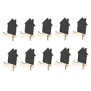 Operitacx 10pcs Wedding Signs Table Chalkboard Sign Place Blackboard Countertop Chalkboard Sign Mini Chalkboard Label Signs Mini Blackboard Easels Chalkboard Signs Small Board Desktop Wood