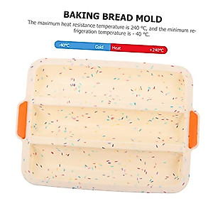 HONMEET Bread Mold French Bread Loaf Hot Dogs Bun Cookie Oven Bread Baking Tray Baguettes Perforated Pan Kitchen Cooking Tray French Bread Mould Silicone Bread Baking Mold Perforation Pan