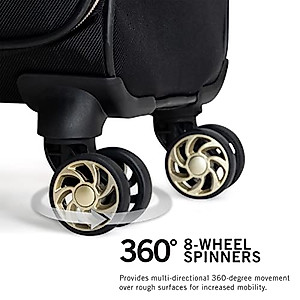 Kenneth Cole Reaction Chelsea Luggage Chevron, Black, 2-Piece Set (20"/28")