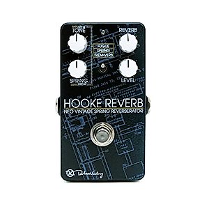 Keeley Hooke Spring Reverb Tremolo and Fugue Pedal, Black (KHooke)