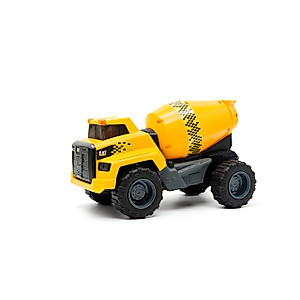 CAT Construction Toys, 11.5" Power Haulers 2.0 Cement Mixer, Realistic Lights and Sounds, Motion Drive Technology, Working Features, & Realistic Construction Experience