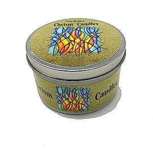Chrism Prayer Candles - Chrism Scented Catholic Aromatherapy Candle - Pure Beeswax and Chrism Oil - Made in USA (Chrism, 6 oz)