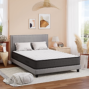 Giantex 8 Inch Queen Mattress, Memory Foam Mattress, Breathable Medium Firm Queen Size Mattress for Pressure Relieve, CertiPUR-US Certified, Mattress in a Box