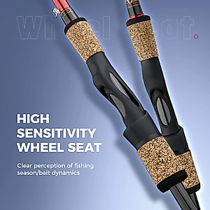 BERRYPRO Salmon & Steelhead Spinning Rod IM8 Carbon Walleye Fishing Rod (8'6''/9'/9'6''/10'/10'6'') (8'6'')