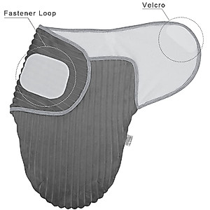 BlueSnail Newborn Baby Swaddle, Easy Wrap Receiving Blanket, Newborn Essentials Must Have (S,0-3 Months, Gray)