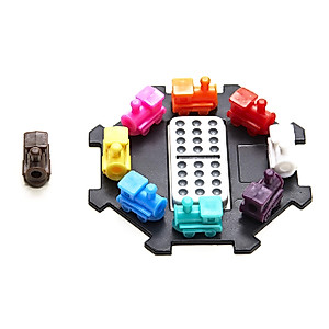 The Mexican Train Dominoes - 91 Color Dot Double 12 Dominoes