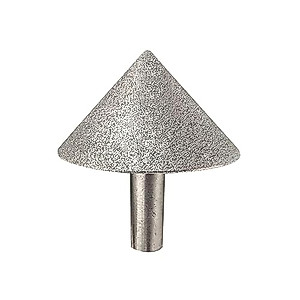 OSALADI Abrasive Stone Heads Alloy Grinder Drill Grinder Head Stone Grinding Tools Rotary Burrs Grinding Head Glass Stone Chamfering Tool Grinding Head Adamas Chamferer conical