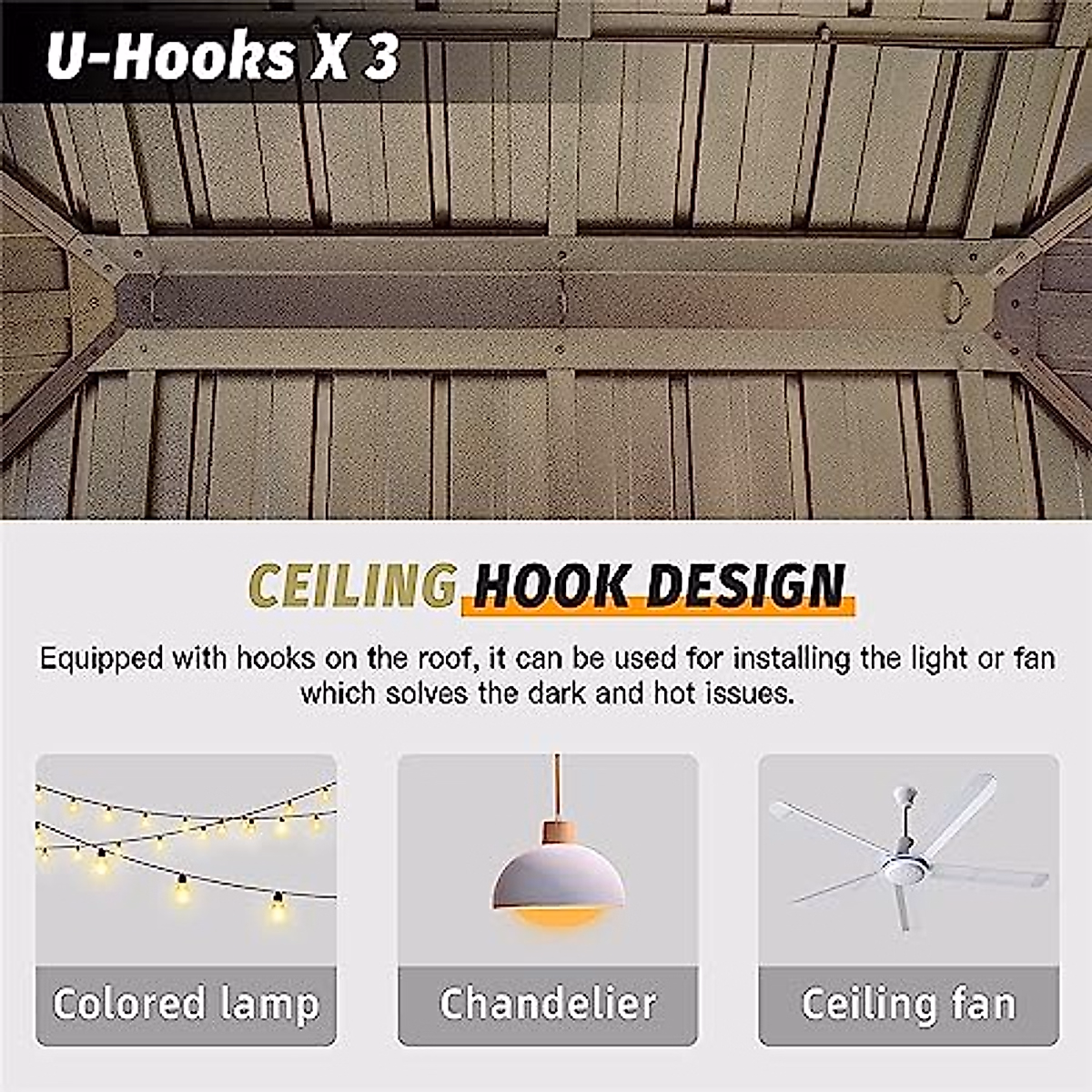 RITSU 12'x20' Gazebo, Hardtop Outdoor Aluminum Frame Canopy with Galvanized Steel Double Roof, Outdoor Permanent Metal Pavilion with Curtains and Netting for Patio,Backyard and Lawn, Brown