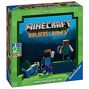 Ravensburger Minecraft: Builders & Biomes Strategy Board Game, 2-4 players, Ages 10 & Up