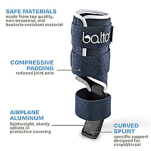 Balto Splint Carpal/Tarsal Brace- Hyperextension Dog Brace – Brace with Aluminum Splint – Supports Fractures and Sprains – Front Leg Support (Large)