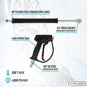 MTM Hydro M407 Trigger Gun and Wand for Pressure Washer
