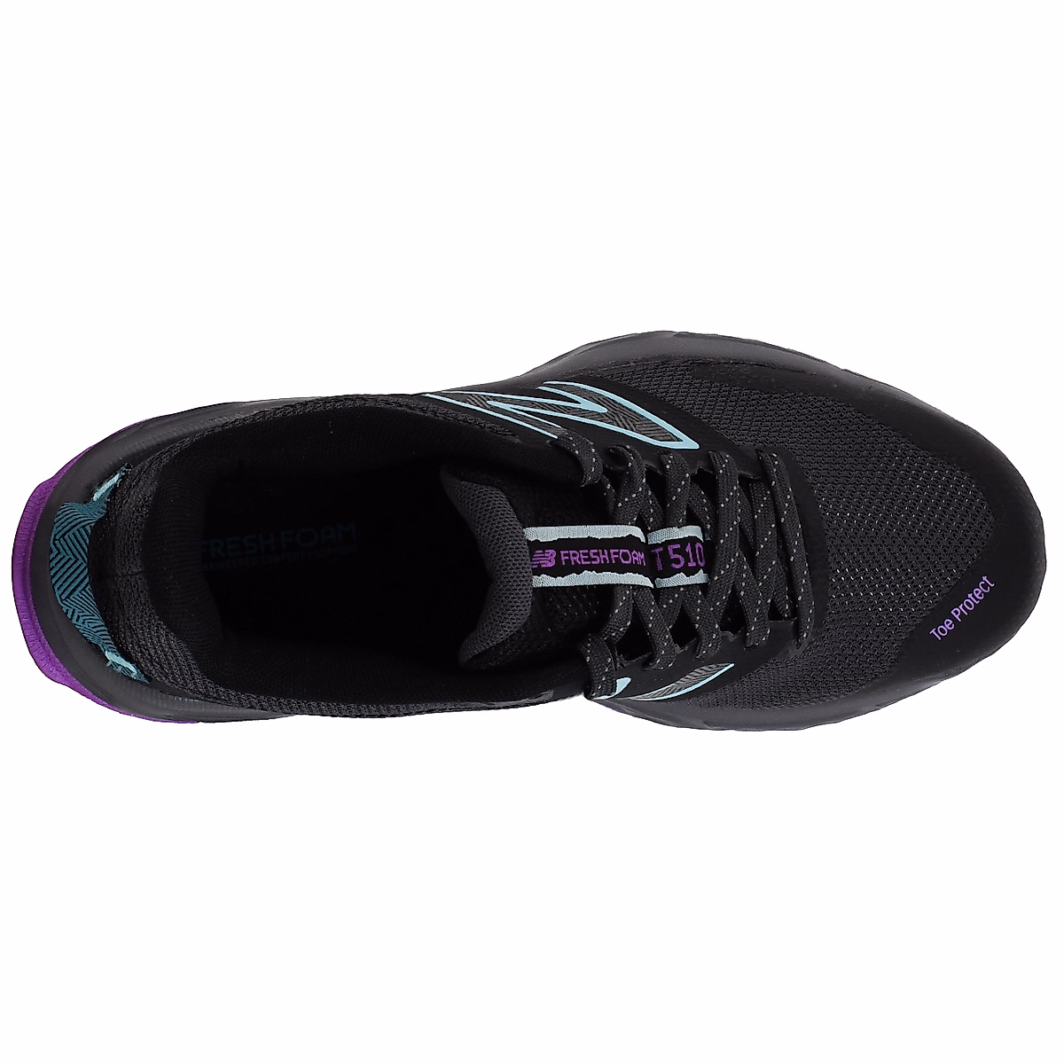 New Balance Women's Fresh Foam 510 V6 Trail Running Shoe, Magnet/Cosmic Rose/Virtual Blue, 8 Wide