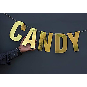Candy Bar Banner- Engagement Sign - Bar Wall Decor - Dessert Bar - Wedding Decorations - Engagement Gifts -Open bar Wedding Sign- Gold Banner - Wall Decor - Party Decorations