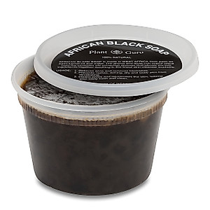 African Black Soap Paste 16 oz. / 1 lb. - 100% Raw Pure Natural From Ghana. Acne Treatment, Aids Against Eczema & Psoriasis, Dry Skin, Scars and Dark Spots. Great For Pimples, Blackhead.