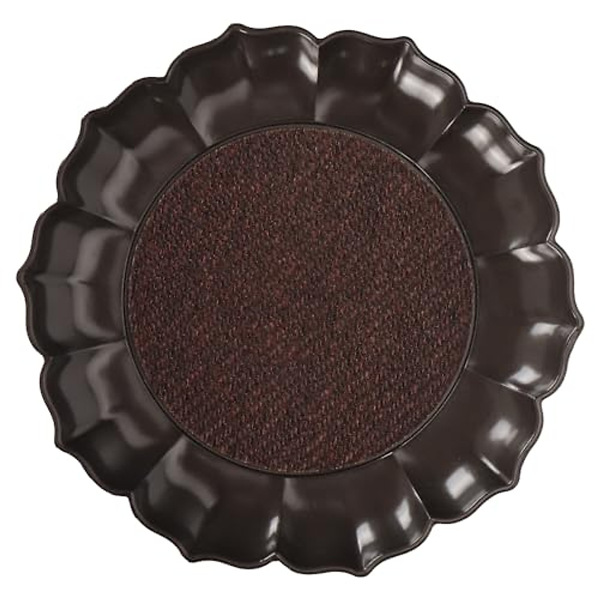 Tea Pot Tray, Household Kettle Holder Copper Alloy Pot Holder Coaster Household Dry Foam Table Multifunctional Trays with Cup Cushion Design for Teapots Cups Bowls (Lotus)