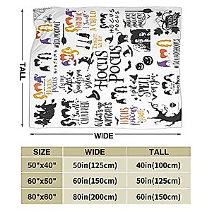 Halloween Blanket,Soft Flannel Blanket Air Conditioner Blanket Sofa Blanket Anti Pilling Throw Blankets 50"X40"